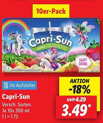 Capri-Sun 10Er-Pack – Verschiedene Sorten Angebot bei Lidl