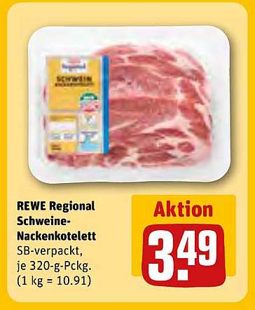 Rewe Regional Schweine-Nackensteak Angebot bei REWE Kaufpark
