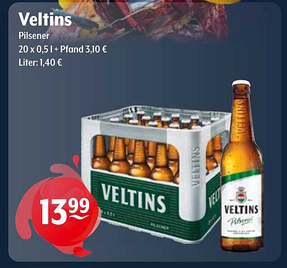 Veltins Pilsener - 20 X 0,5 L Angebot bei Trink & Spare