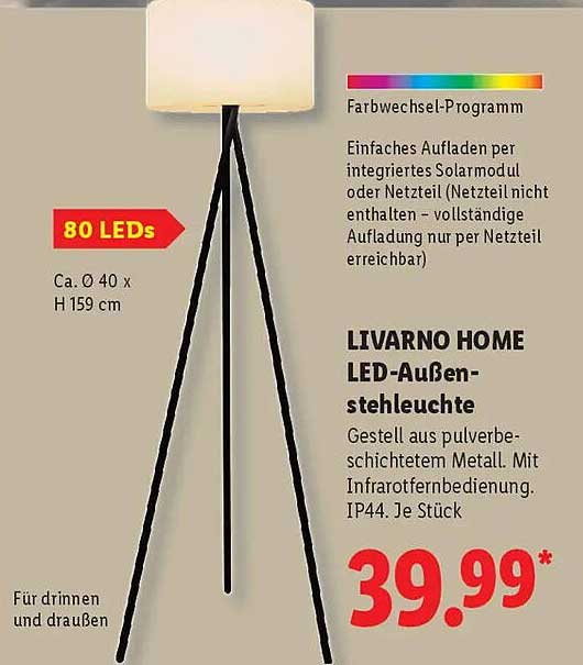 Stilvolle Lidl Led Außenstehleuchte Bild