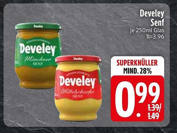Develey Senf 250Ml Glas - Vielfalt Für Jeden Geschmack Angebot bei ...