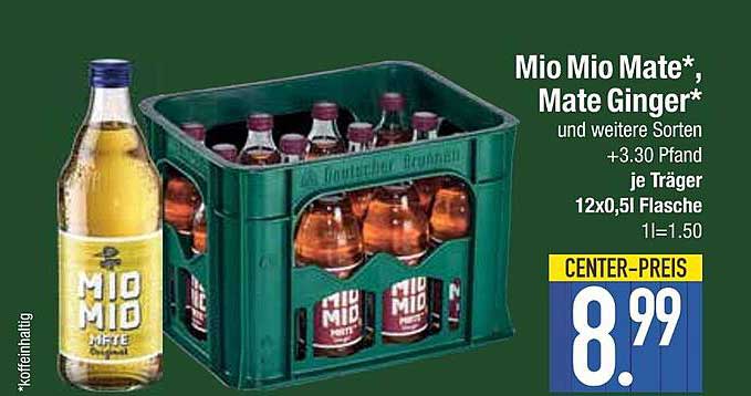 Mio Mio Mate*; Mate Ginger* Und Weitere Sorten - 12X0,5L Flasche ...