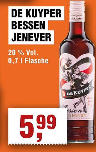 De Kuyper Bessen Jenever 0,7 L - 20 % Vol. Angebot bei Handelshof ...