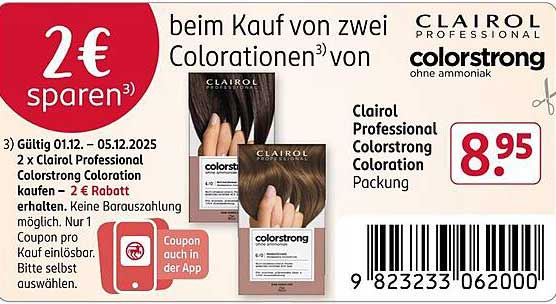 Clairol Professional Colorstrong Coloration Angebot bei Rossmann ...