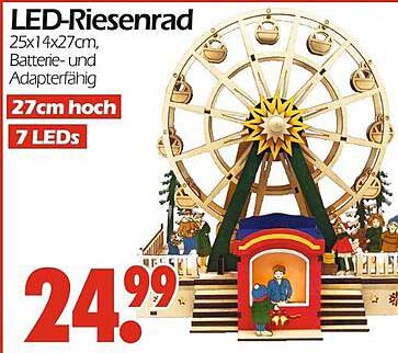 Led-Riesenrad 27Cm Mit 7 Leds Angebot bei Wreesmann - ProspektGuru.de
