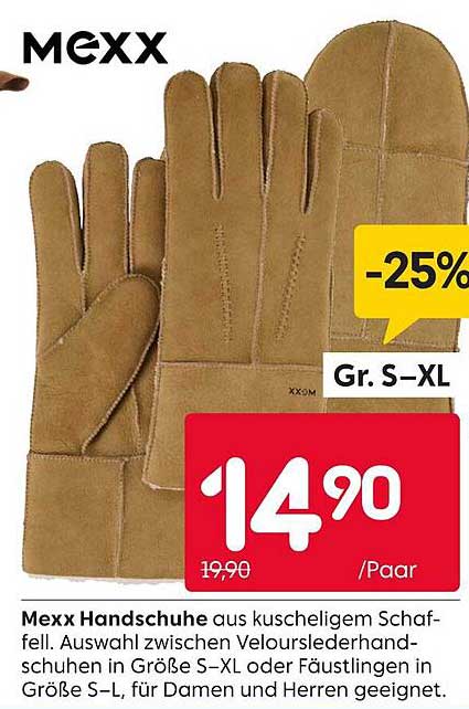 Mexx Handschuhe Aus Kuscheligem Schafsfell Angebot bei Rusta - ProspektGuru.de