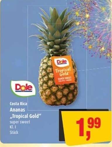 Ananas 'Tropical Gold' Super Sweet Kl 1 Stück Angebot bei Markant ...