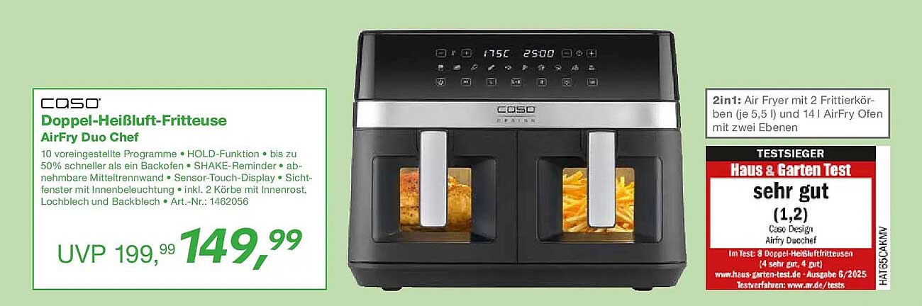 Philips Doppel-Heißluft-Fritteuse Na352/04 Airfryer Angebot bei MEDIMAX ...