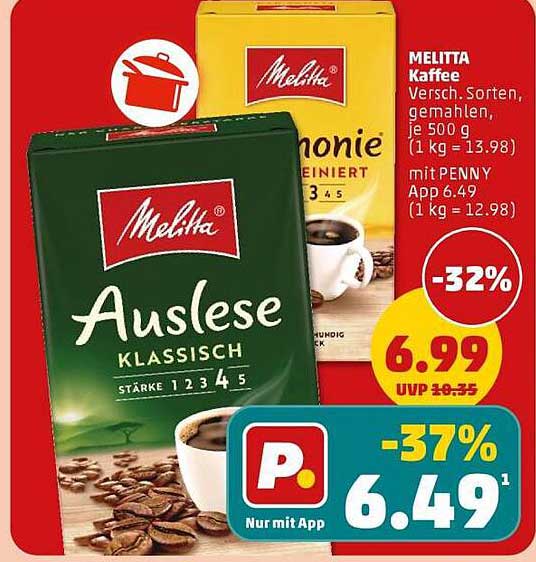 Stilvolle Melitta Kaffee Angebot Penny Ebenbild