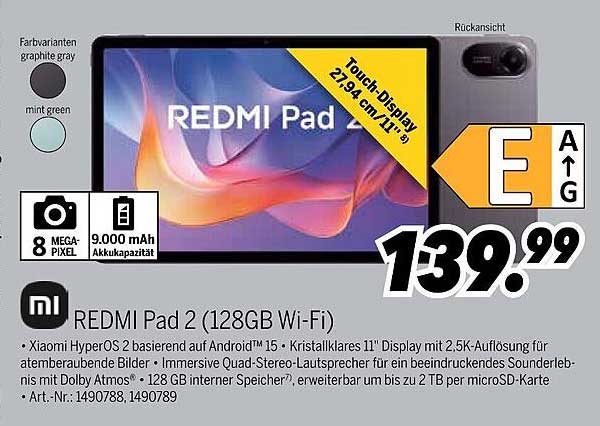 Remi Pad 2 (128Gb Wi-Fi) Angebot bei MEDIMAX - ProspektGuru.de