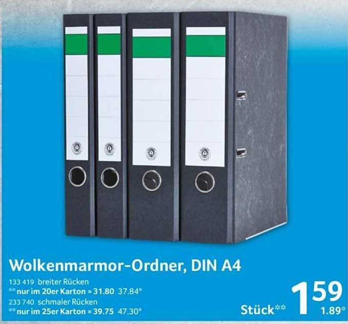 Wolkenmarmor-Ordner, Din A4 Angebot bei Selgros - ProspektGuru.de