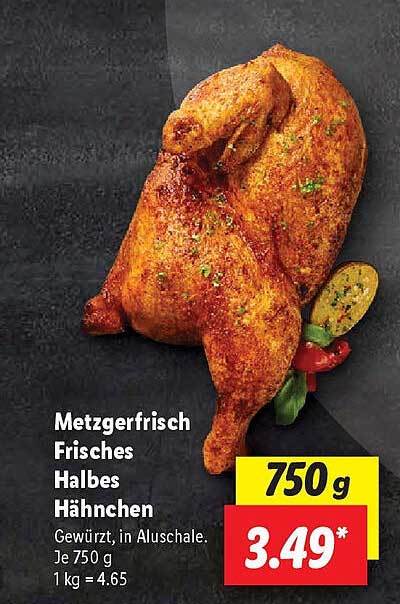 Halbes Hahnchen Nahrwerte