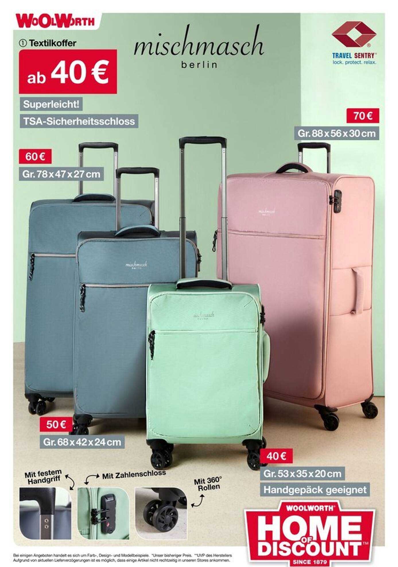Textilkoffer Mischmasch Berlin Angebot bei Woolworth - ProspektGuru.de