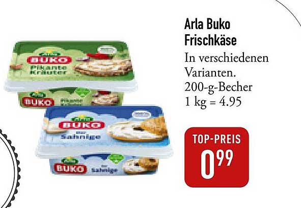 Arla Buko Frischkäse In Verschiedenen Varianten Angebot bei Galeria ...