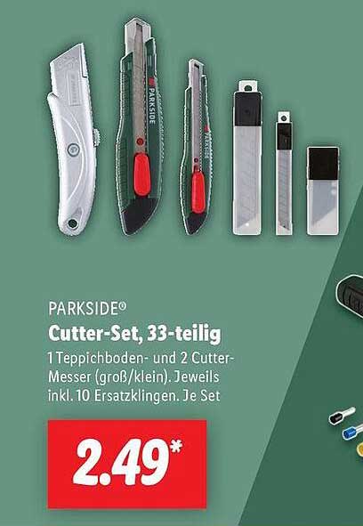 Parkside® Cutter-Set, 33-Teilig Angebot bei Lidl