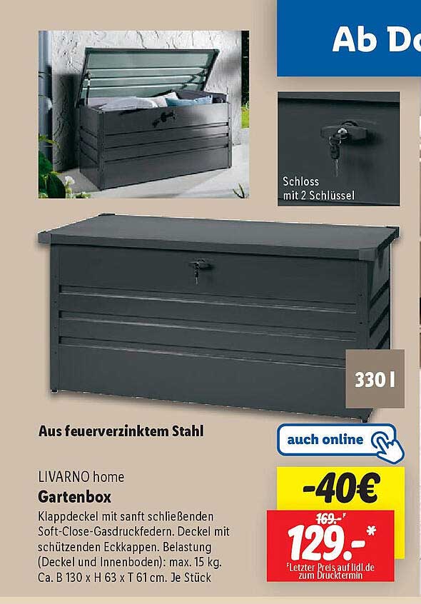 Faszinierend Gartenbox Xxl Lidl Fotos
