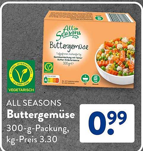 Buttergemüse Angebot bei Aldi Süd