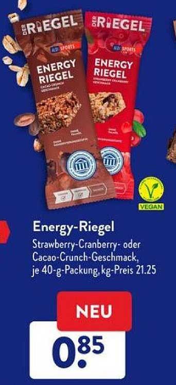 Energy-Riegel Angebot bei Aldi Süd