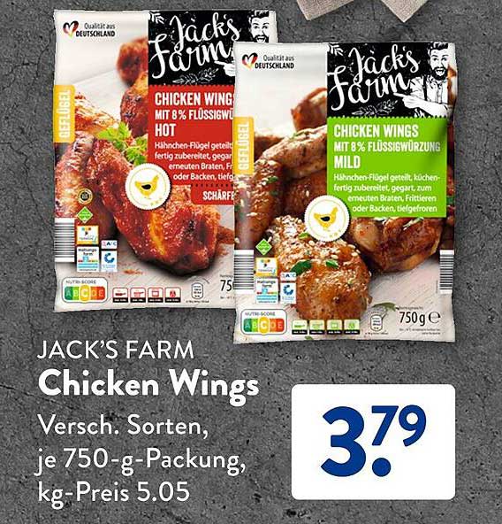 Jack's Farm Chicken Wings Angebot bei Aldi Süd - ProspektGuru.de