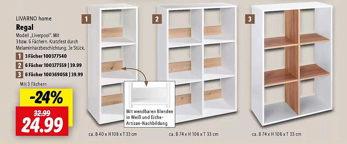 Livarno Home Regal Angebot bei Lidl