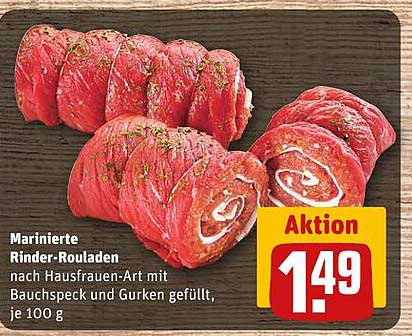 Marinierte Rinder-Rouladen Angebot bei REWE Center