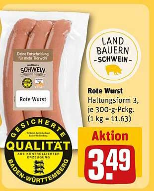 Rote Wurst Angebot bei REWE Center