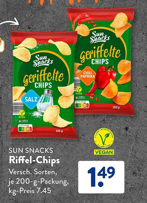 Sun Snacks Riffel-Chips Angebot bei Aldi Süd - ProspektGuru.de