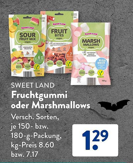 Sweet Land Fruchtgummi Oder Marshmallows Angebot bei Aldi Süd