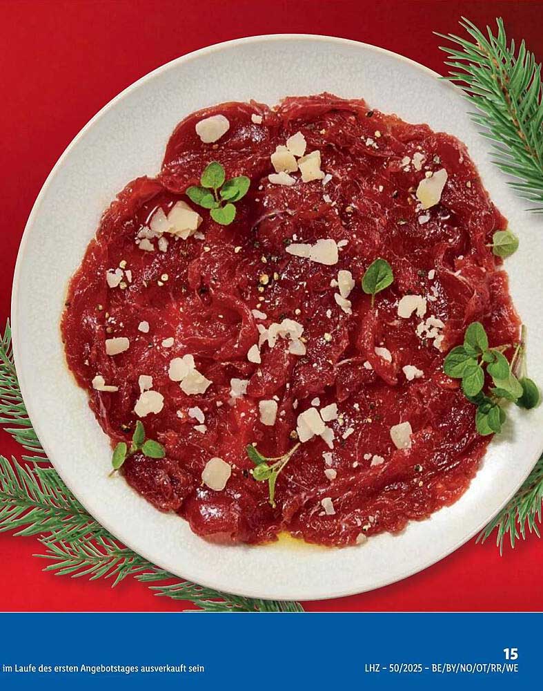 Carpaccio Vom Rind Mit Parmesan Angebot bei Lidl - ProspektGuru.de