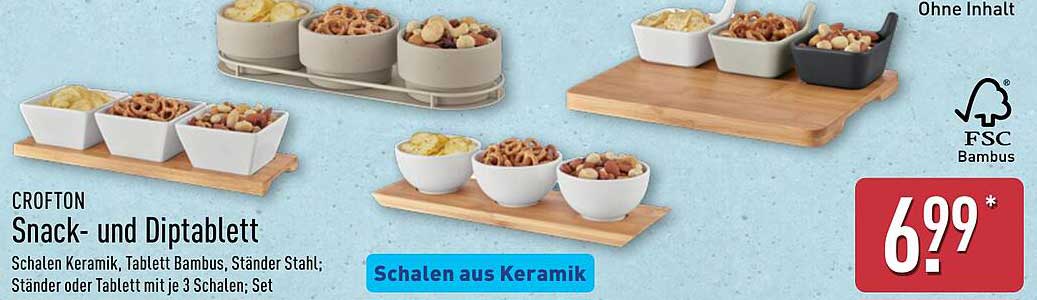 Crofton Snack- Und Diptablett Angebot bei Aldi Nord - ProspektGuru.de