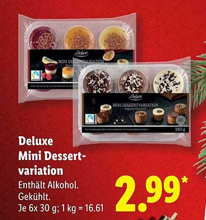 Deluxe Mini Dessert-Variation Angebot bei Lidl - ProspektGuru.de