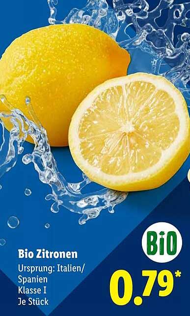 Bio Zitronen Angebot bei Lidl - ProspektGuru.de