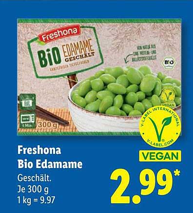 Rewe Bio Edamame Tiefgefroren, Je 300-G-Pckg. Angebot bei REWE ...
