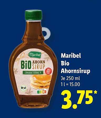 Maribel Bio Ahornsirup Angebot bei Lidl - ProspektGuru.de