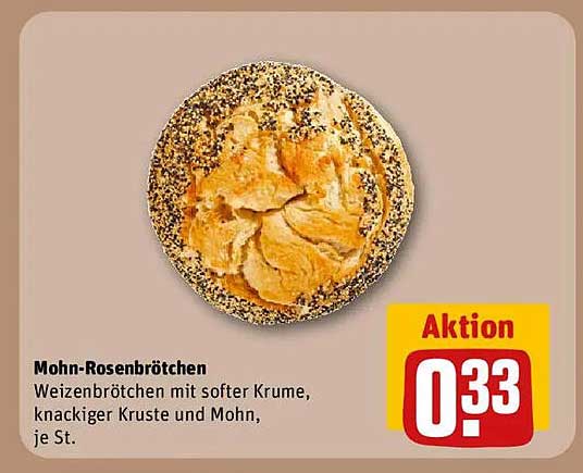 Mohn-Rosenbrötchen Weizenbrötchen Mit Softer Krume, Knackiger Kruste ...