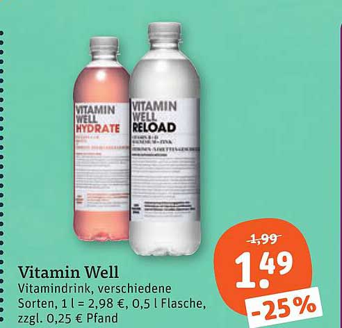 Vitamin Well Angebot bei Famila Nord West - ProspektGuru.de