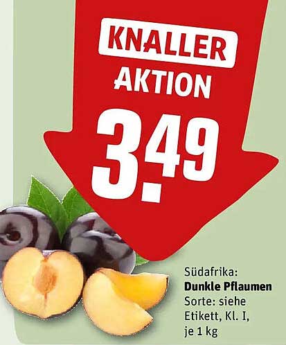 Dunkle Pflaumen Angebot bei REWE - ProspektGuru.de