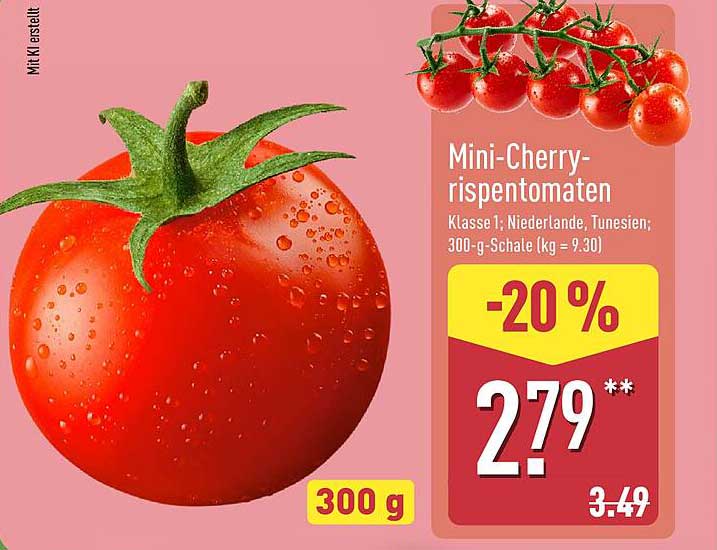 Mini-Cherry-Rispentomaten Angebot bei Aldi Nord - ProspektGuru.de