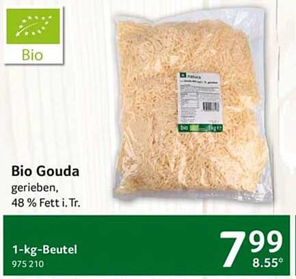 Bio Gouda Gerieben, 1-Kg-Beutel Angebot bei Selgros - ProspektGuru.de