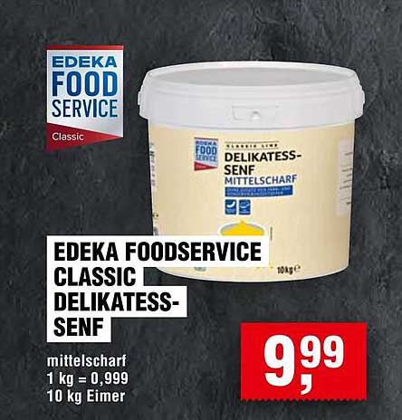 Edeka Foodservice Classic Delikatess-Senf - Mittelscharf Angebot bei ...