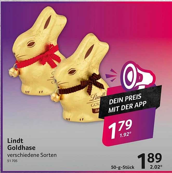 Lindt Goldhase Verschiedene Sorten Angebot bei Selgros - ProspektGuru.de
