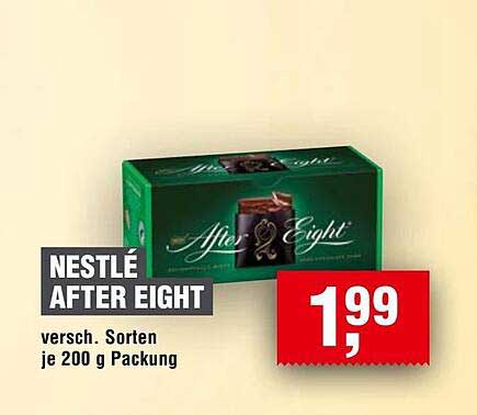 Nestlé After Eight – Verschiedene Sorten, Je 200 G Packung Angebot bei ...