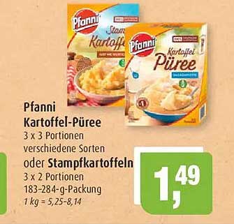 Pfanni Kartoffel-Püree 3 X 3 Portionen Verschiedene Sorten Oder ...