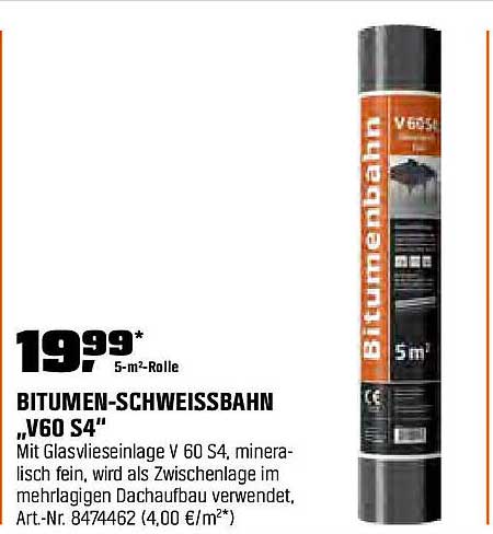 Bitumen Schweissbahn V60 S4