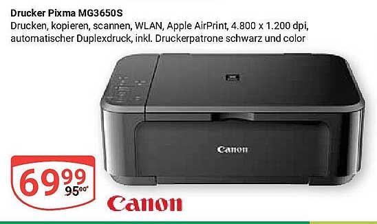 Drucker Pixma Mg3650S Angebot bei Globus - ProspektGuru.de