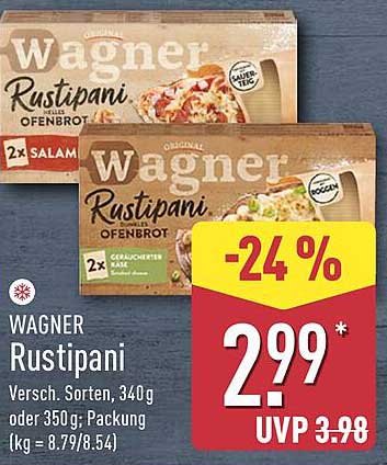 Wagner Rustipani Ofenbrot 2X340G - Verschiedene Sorten Angebot bei Aldi ...