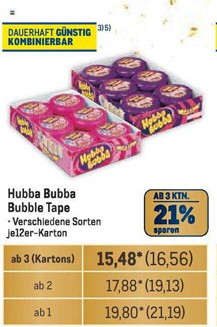 Hubba Bubba Bubble Tape Angebot bei METRO