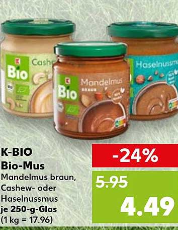 K-Bio Bio-Muss Angebot bei Kaufland