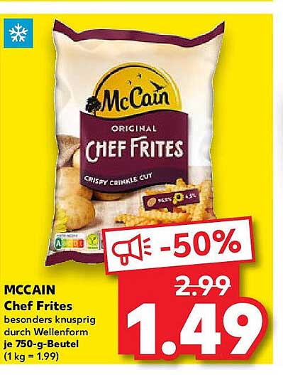 Mccain Chef Frites Angebot bei Kaufland