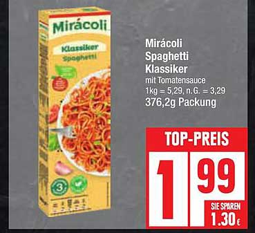 Mirácoli Spaghetti Klassiker Angebot bei Edeka